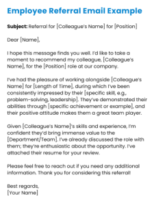 Employee Referral Letter Examples to Use In 2025 - ERIN